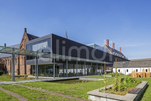 Entrance of the Ghent city museum / Stadsmuseum Gent / STAM and chapel ...